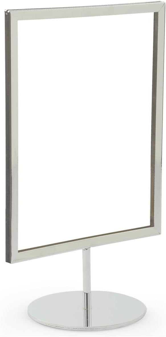 8.5 x 11 Pedestal Sign Frames for Countertop Use, Top-Loading for 1/8 ...