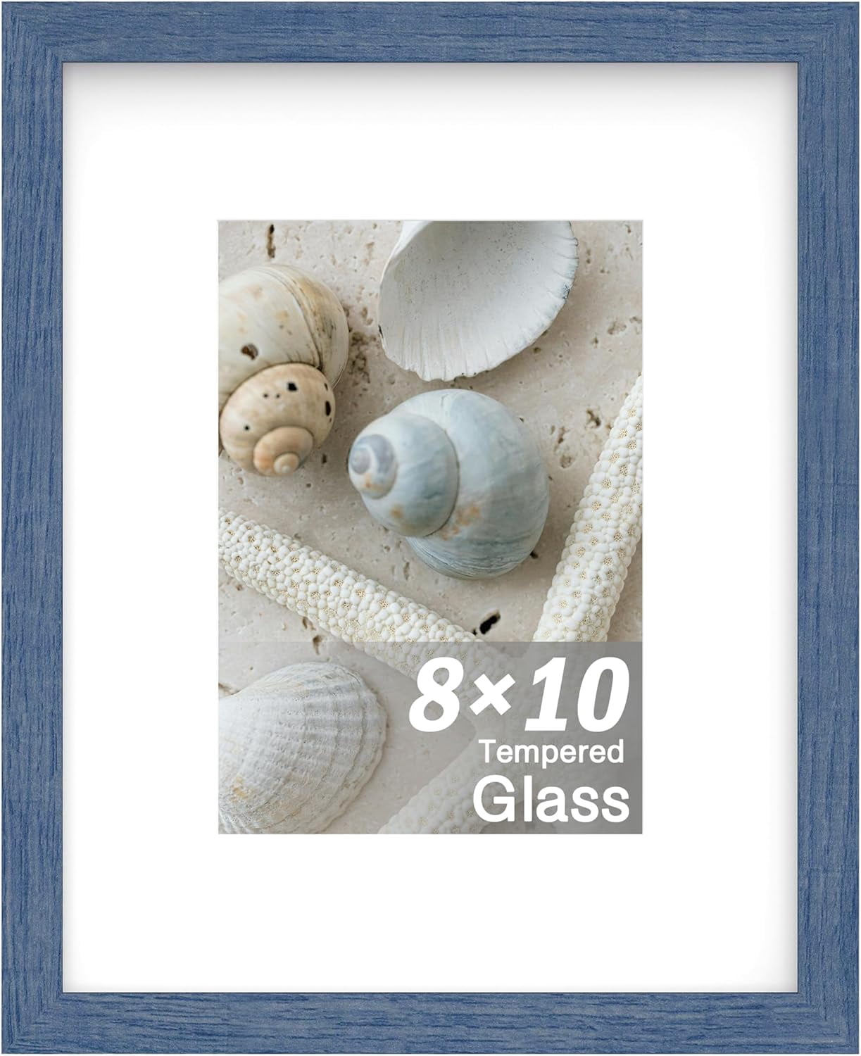 8.5 x 11 Picture Frame, Wood Photo Frame with HD Tempered Glass for ...