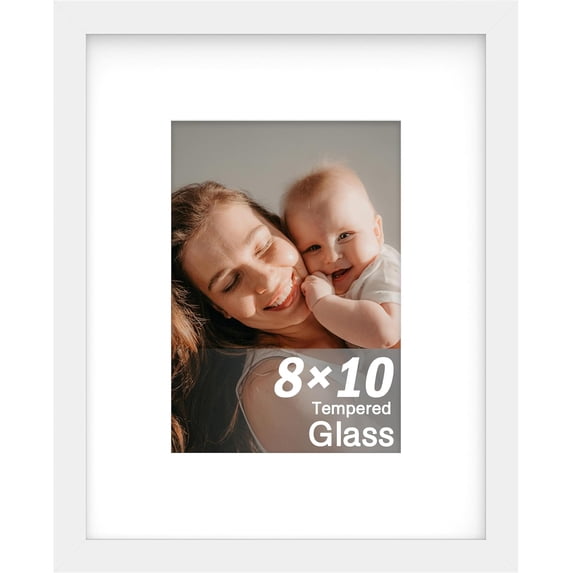 8.5 x 11 Picture Frame, Wood Photo Frame with HD Tempered Glass for ...