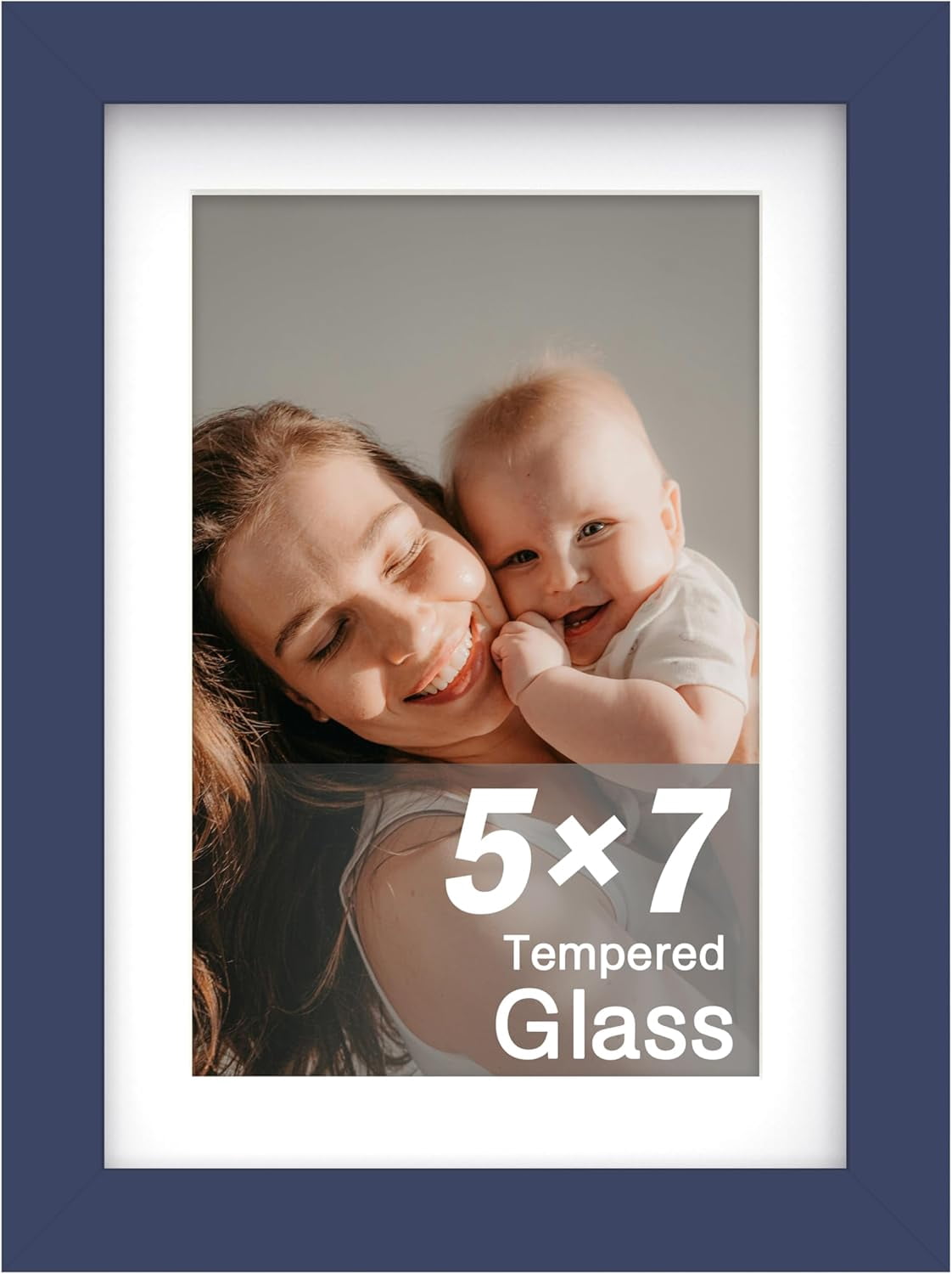 8.5 x 11 Picture Frame, Wood Photo Frame with HD Tempered Glass for ...