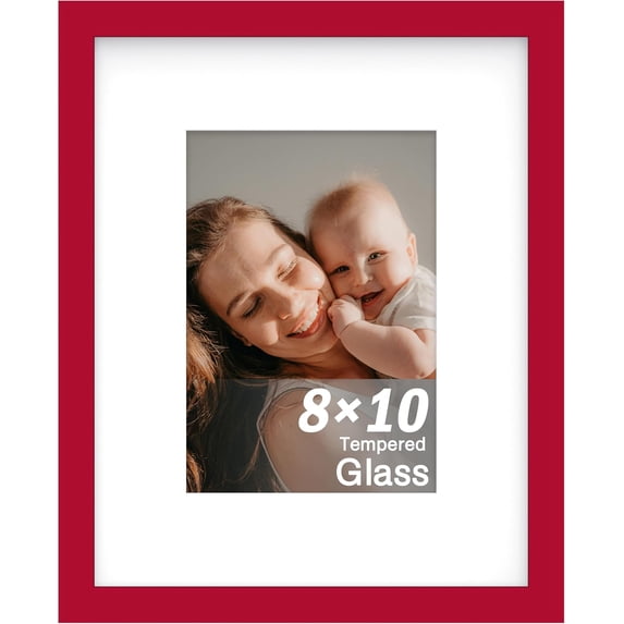 8.5 x 11 Picture Frame, Wood Photo Frame with HD Tempered Glass for ...