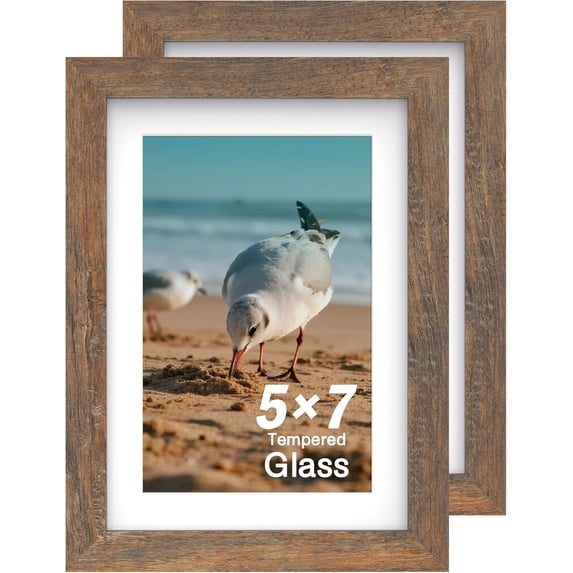 8.5 x 11 Picture Frame, Wood Photo Frame with HD Tempered Glass for ...