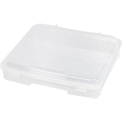 8.5" x 11" Plastic Portable Project Case, Board Games Storage Container ...