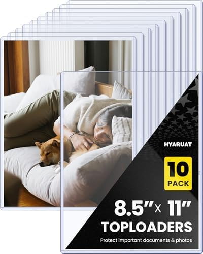 8.5 x 11 Rigid Clear Toploaders - PVC Document Sheet Protectors ...