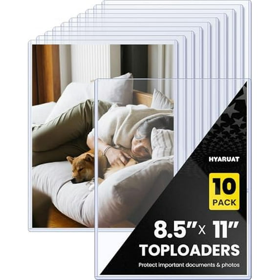 8.5 x 11 Rigid Clear Toploaders - PVC Document Sheet Protectors ...