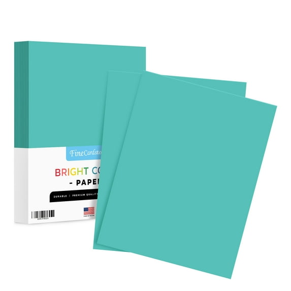 8.5 x 11" Sea Blue Color Paper Smooth, for School, Office & Home ...