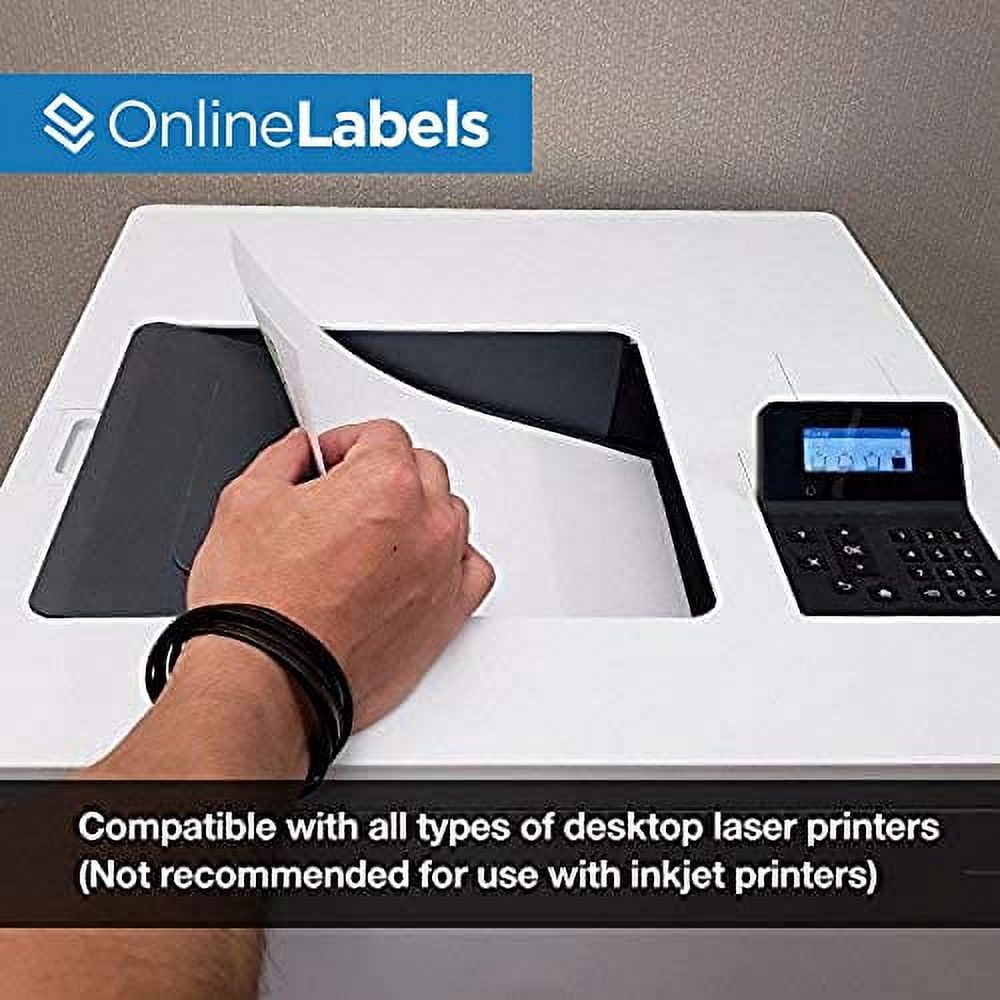 8.5 x 11 Waterproof Clear Frosted Matte Sticker Paper (Laser Printers ...