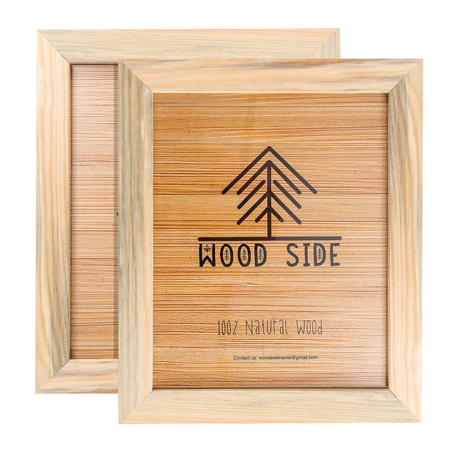 8.5 x 11 Wooden Rustic Picture Frames - Set of 2 for Diploma Documents ...