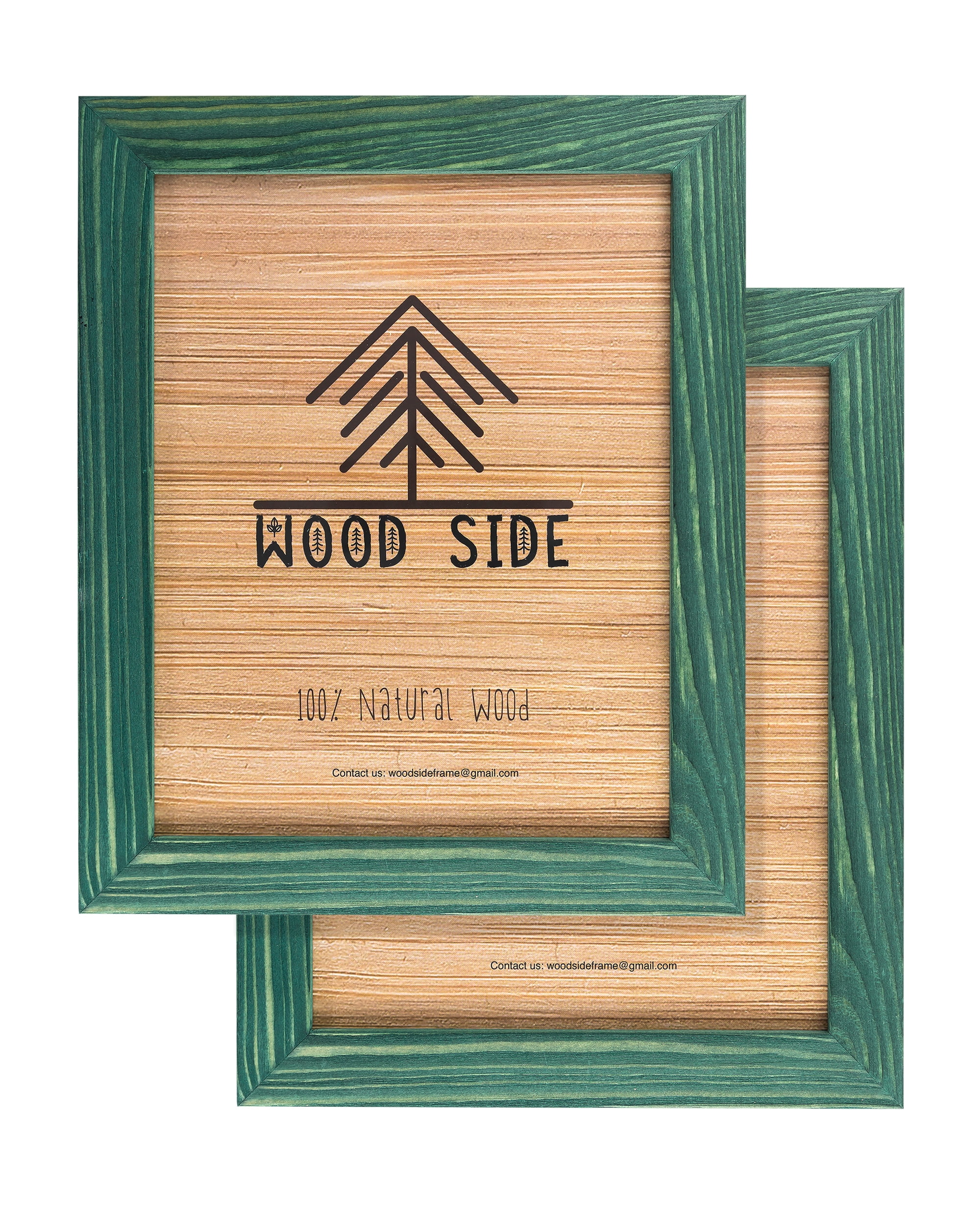 8.5 x 11 Wooden Rustic Picture Frames - Set of 2 for Diploma Documents ...