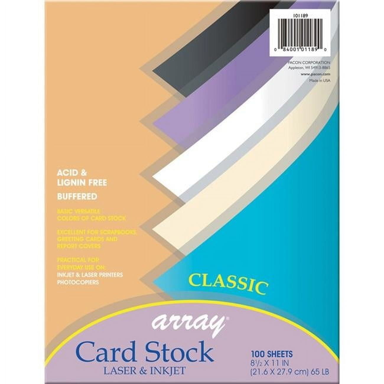 8.5 x 11 in. Classic Colors Array Card Stock - Pack of 2 - Walmart.com