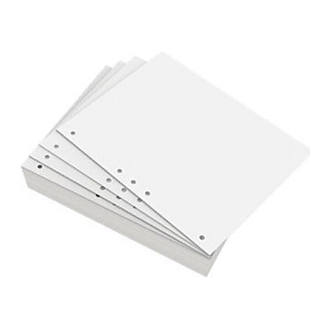 8.5 x 11 in. Custom Cut Sheet Copy Paper White 5 Hole Left - 20 lbs ...