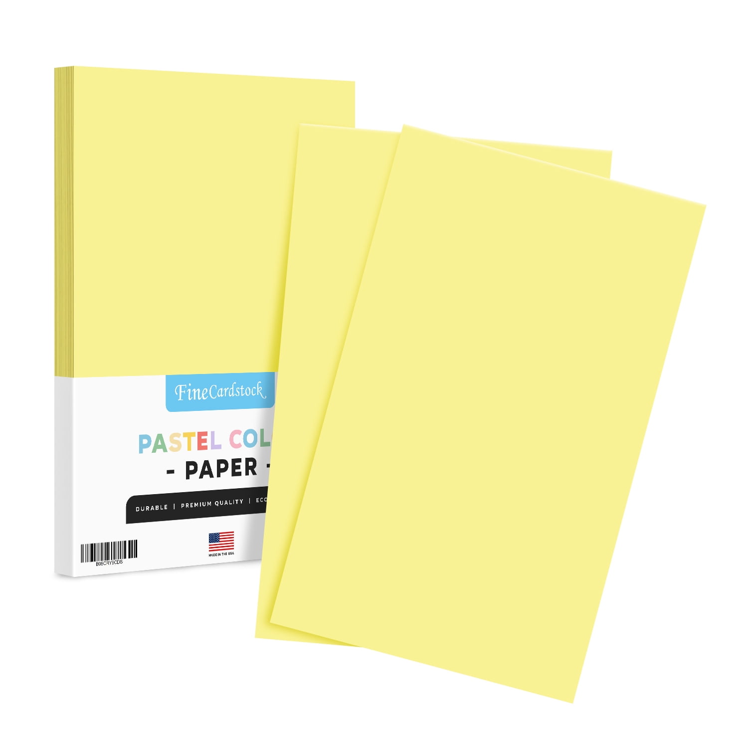 8.5 x 14” Canary Pastel Color Paper – Great for Cards and Stationery ...