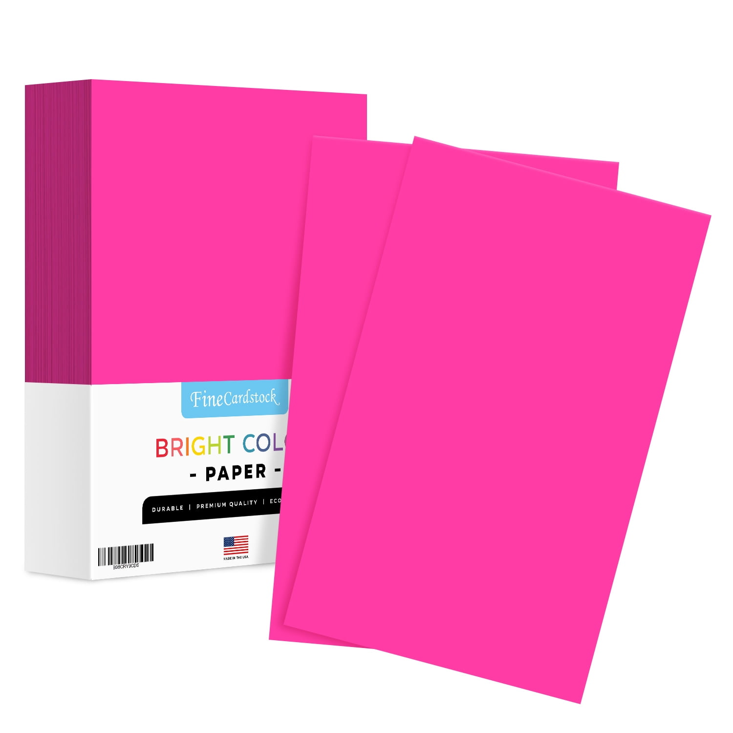 8.5 x 14" Fireball Fuchsia Color Paper Smooth, for School, Office ...