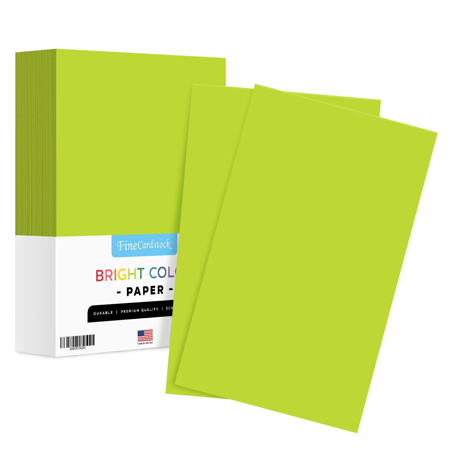 8.5 x 14" Terra Green Color Paper Smooth, for School, Office & Home ...