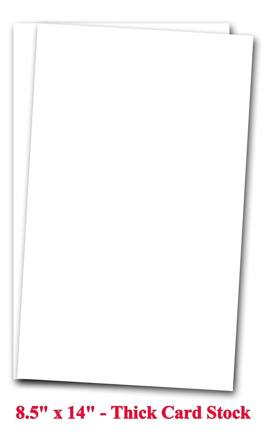 8.5" x 14" White Thick Heavyweight Card Stock - 100lb Cover - 270 GSM ...