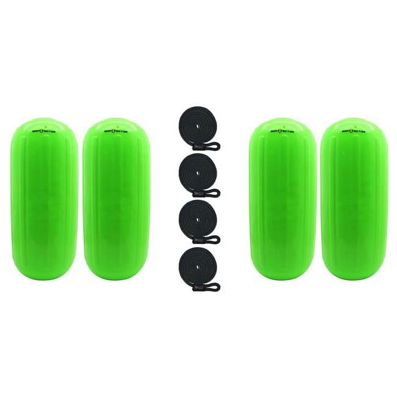 8.5 x 20 in. BoatTector HTM Inflatable Fender, Neon Green - Pack of 4 ...