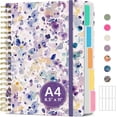 8.5"x11" 5 Subject Spiral Notebook, 280 Pages Ruled Journal with ...