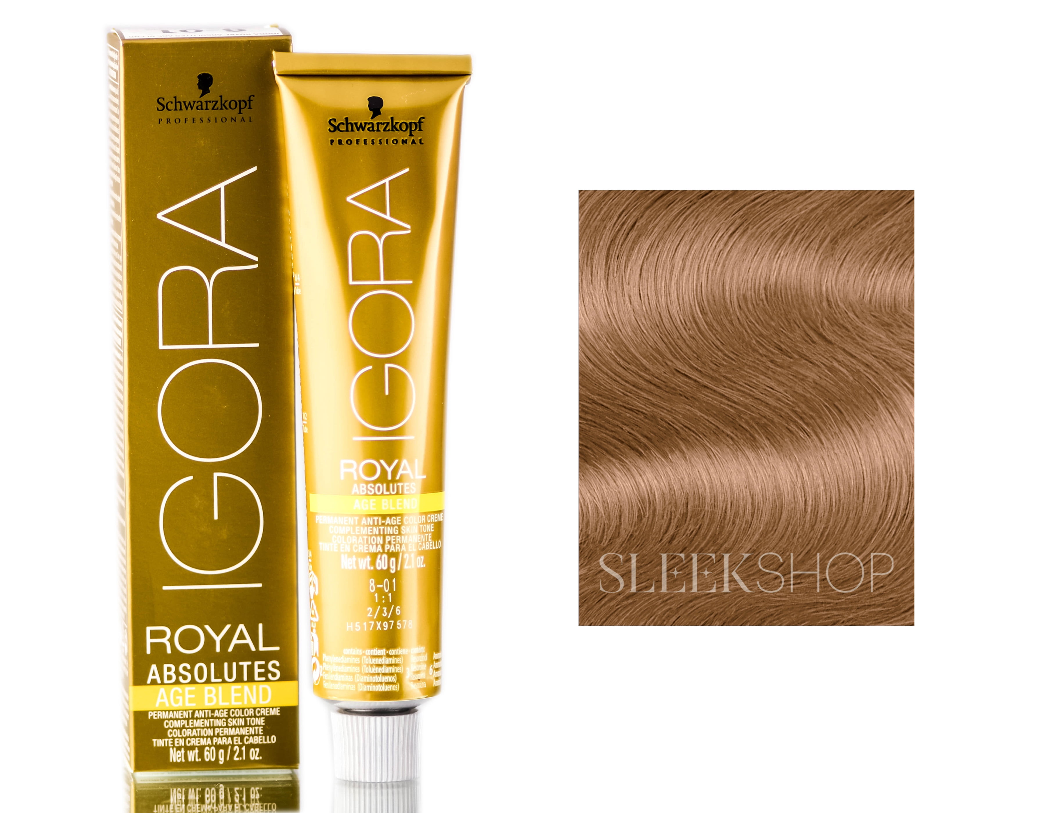 {8-50 Light Blonde Gold Natural} Schwarzkopf Professional Igora Royal ...