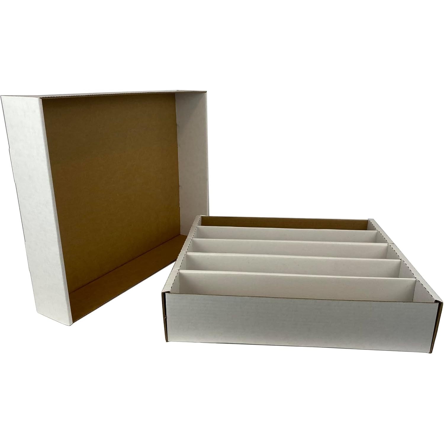 (8) 5000 Count Corrugated Cardboard Storage Boxes by Max Pro for Baseball, Football, Basketball ...
