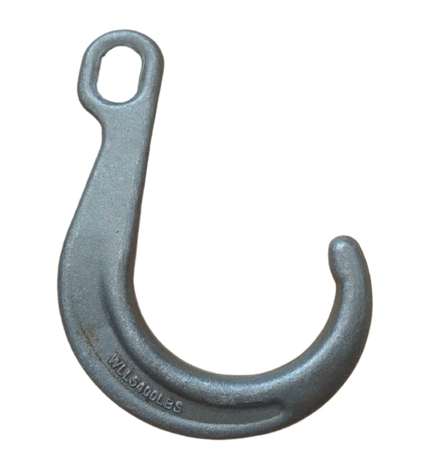 8" 5400lbs J-hook Point Ring Eye Hook, Wide Mouth Long Hook Large ...