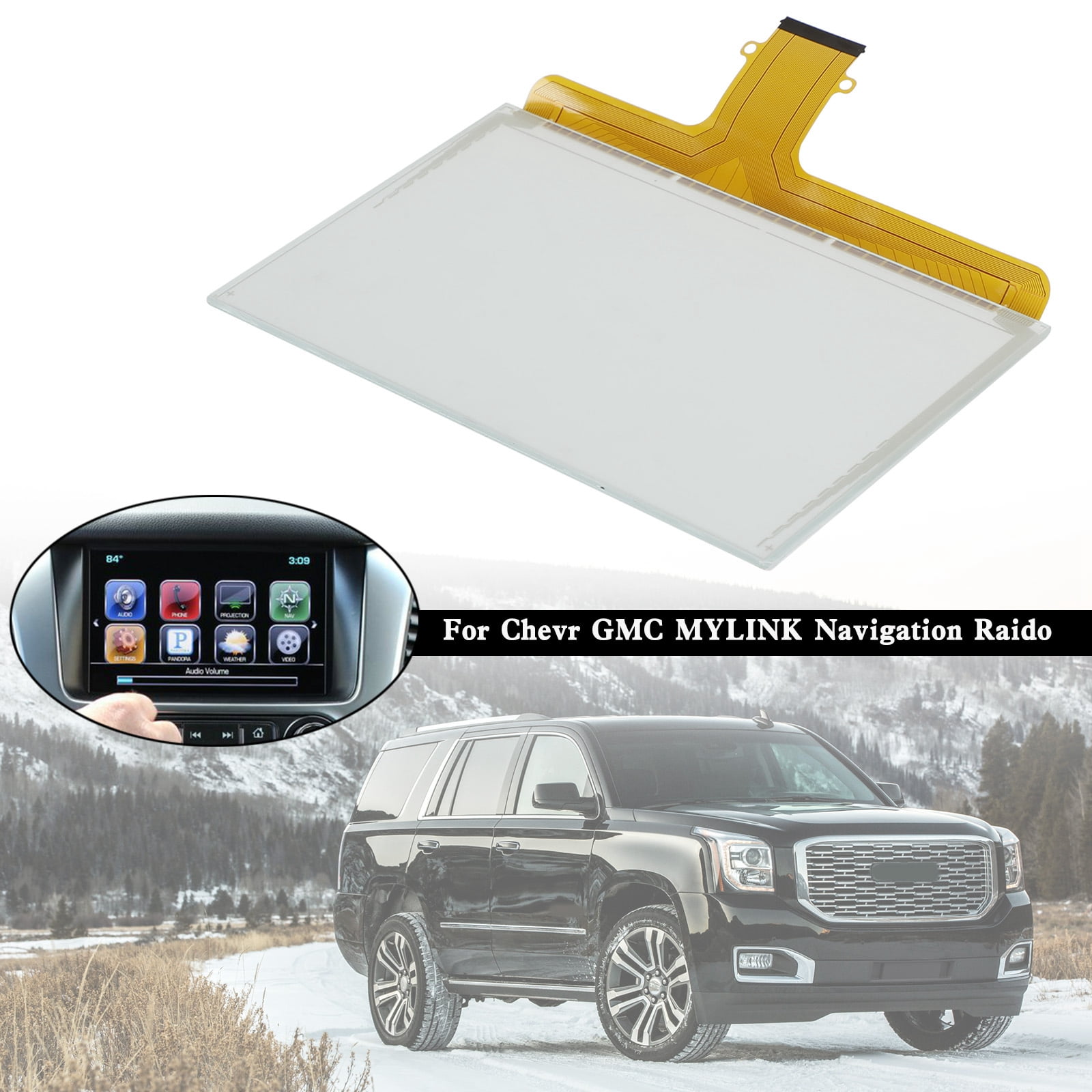 8' 55 Pin Touch Screen DJ080PA-01A For Chevr GMC MYLINK Navigation ...