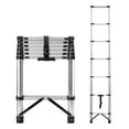 8.56 FT Telescoping Ladder, 330lb Capacity Aluminum Extension Ladder ...