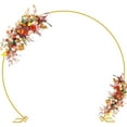 8.5FT Wedding Arch Round Backdrop Stand Large Circle Floral Balloon ...