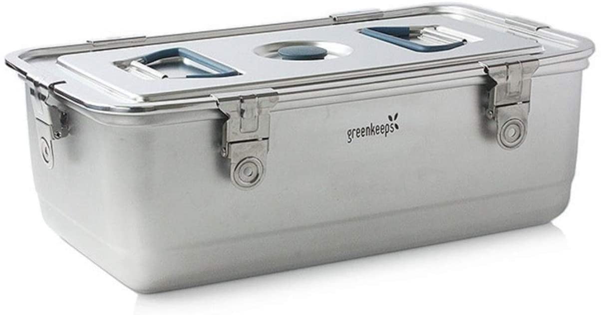 8.5L Airtight Food Storage Container, Stainless Steel, Leakproof ...