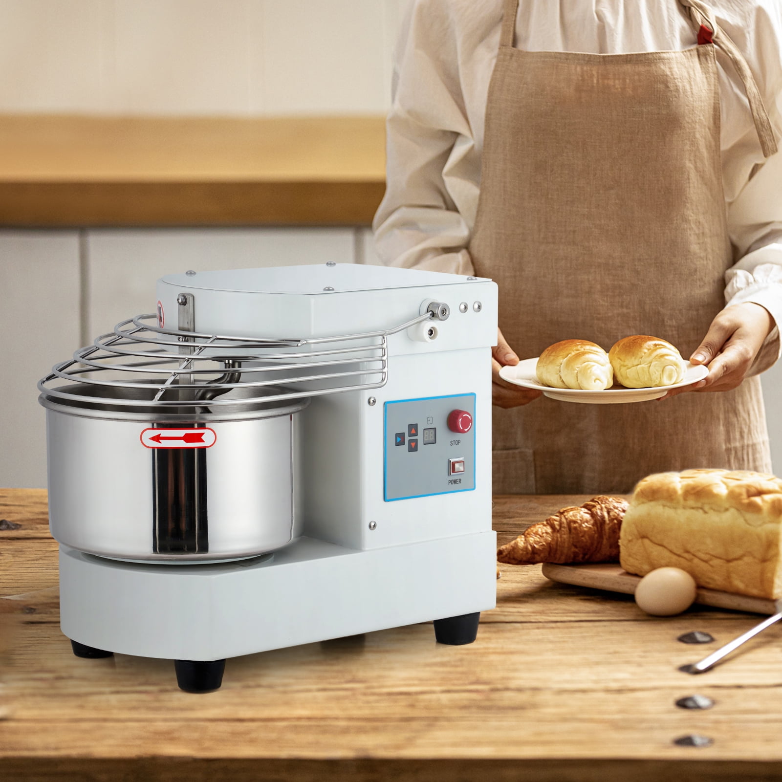 8.5QT 450W Commercial Food Mixer,Commercial Mixer,Heavy Duty Stand Mixer with Touch Control ...