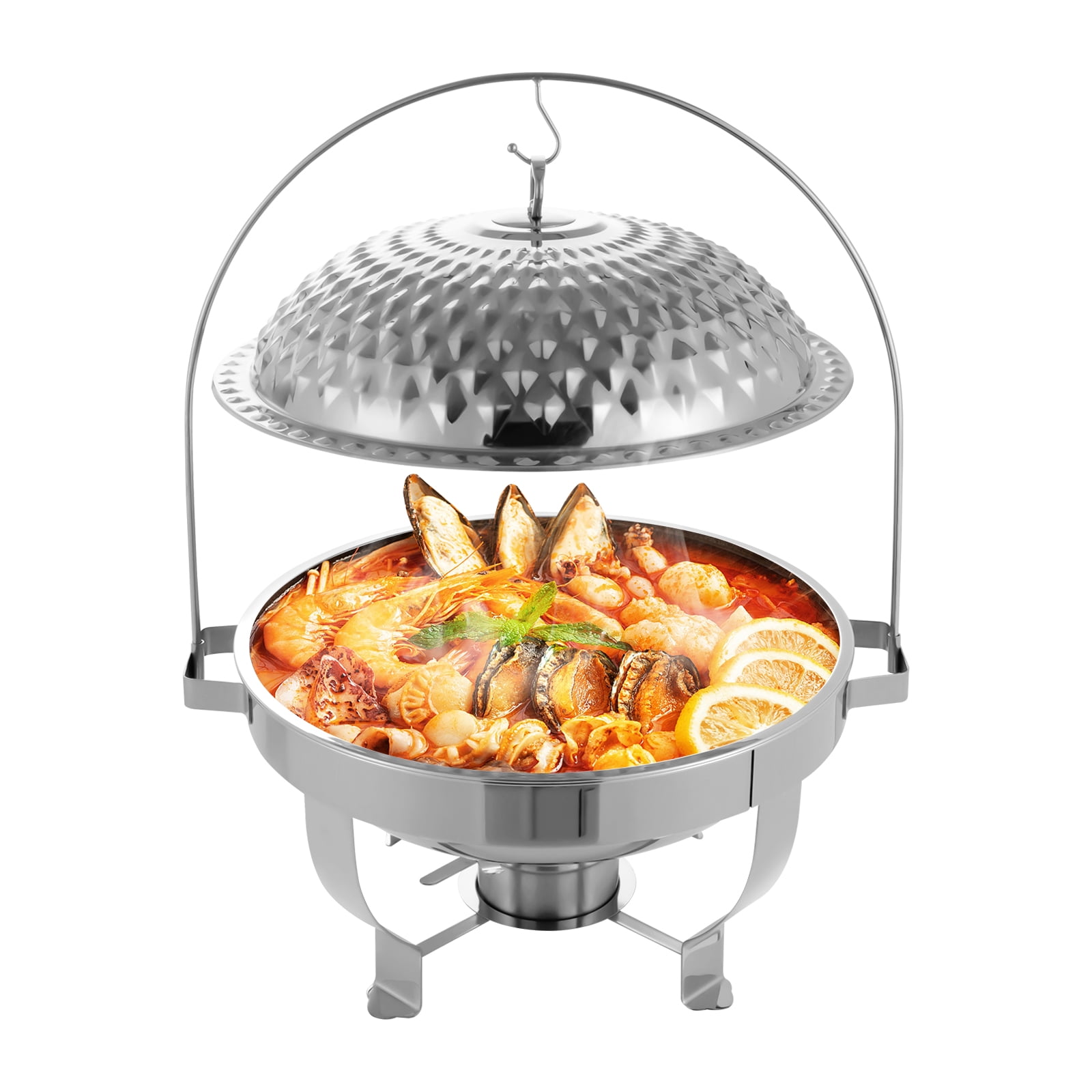 8.5QT Round Chafing Dish Buffet Set Stainless Steel Catering Food ...