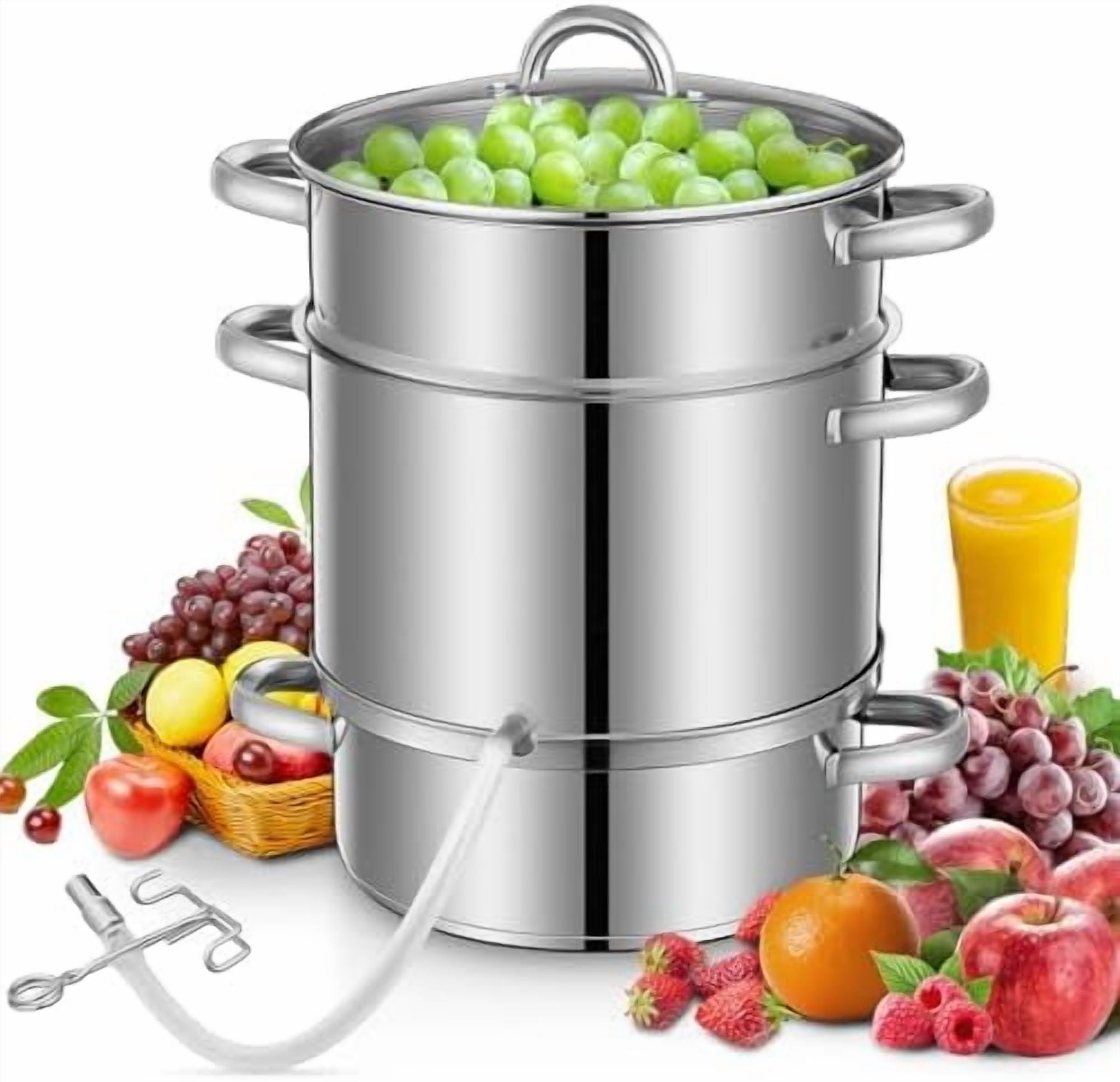 8.5Qt Steam Juice Extractor, Stainless Steel Steam Juicer for Canning ...