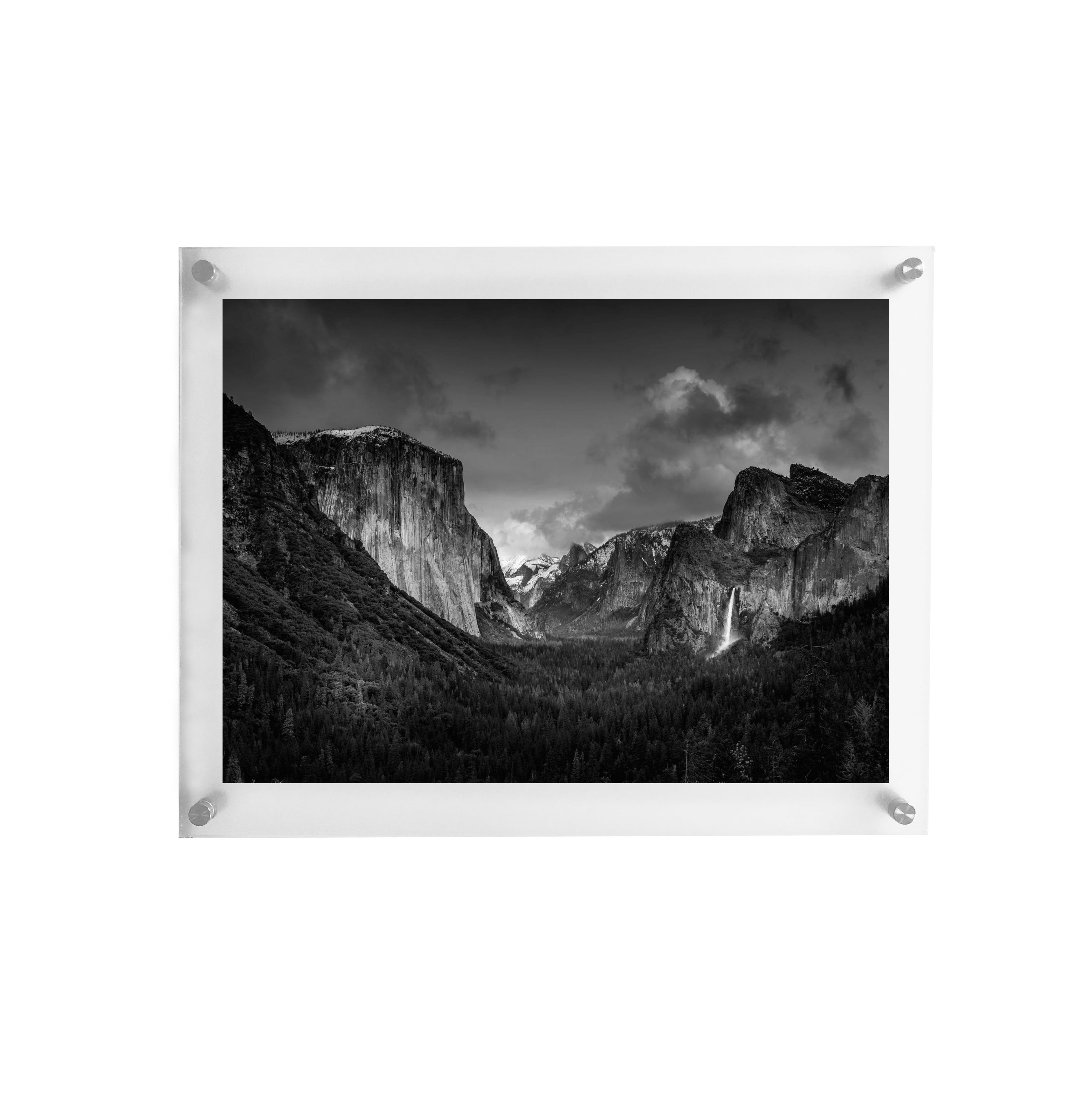 8.5X11(inch) Clear Acrylic Wall Mount Floating Frameless Picture Frame ...