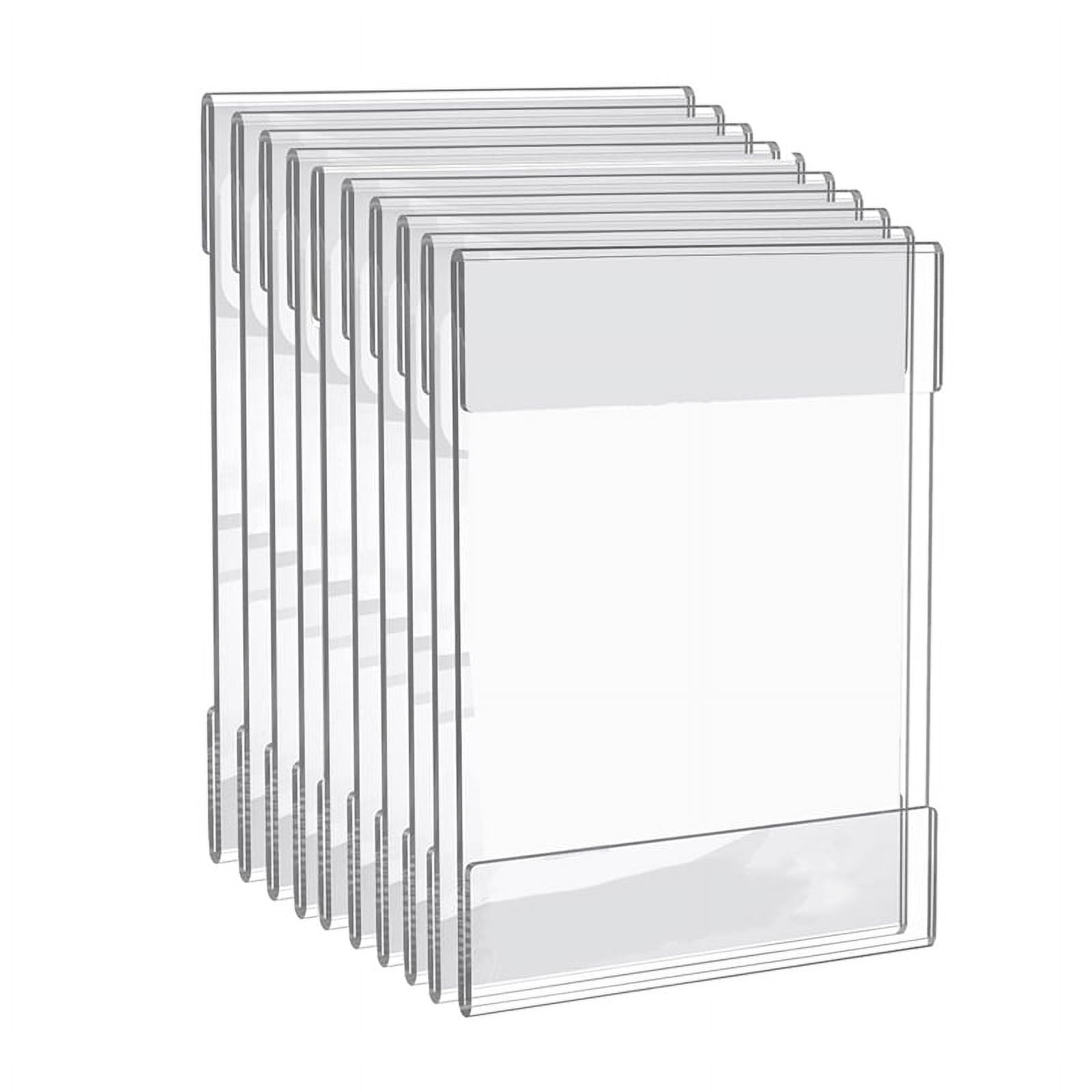8.5X11Inch Clear Acrylic Sign Holders with Double Sided Adhesive Tape ...