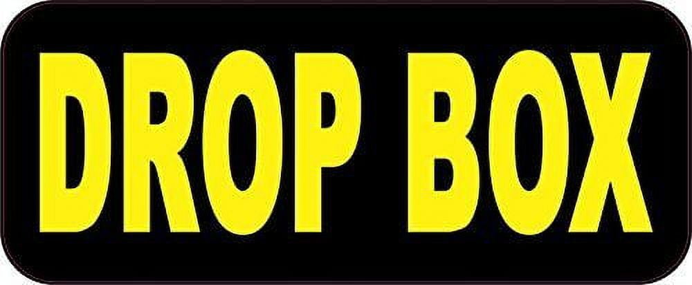 8.5in x 3.5in Drop Box Sticker - Walmart.com