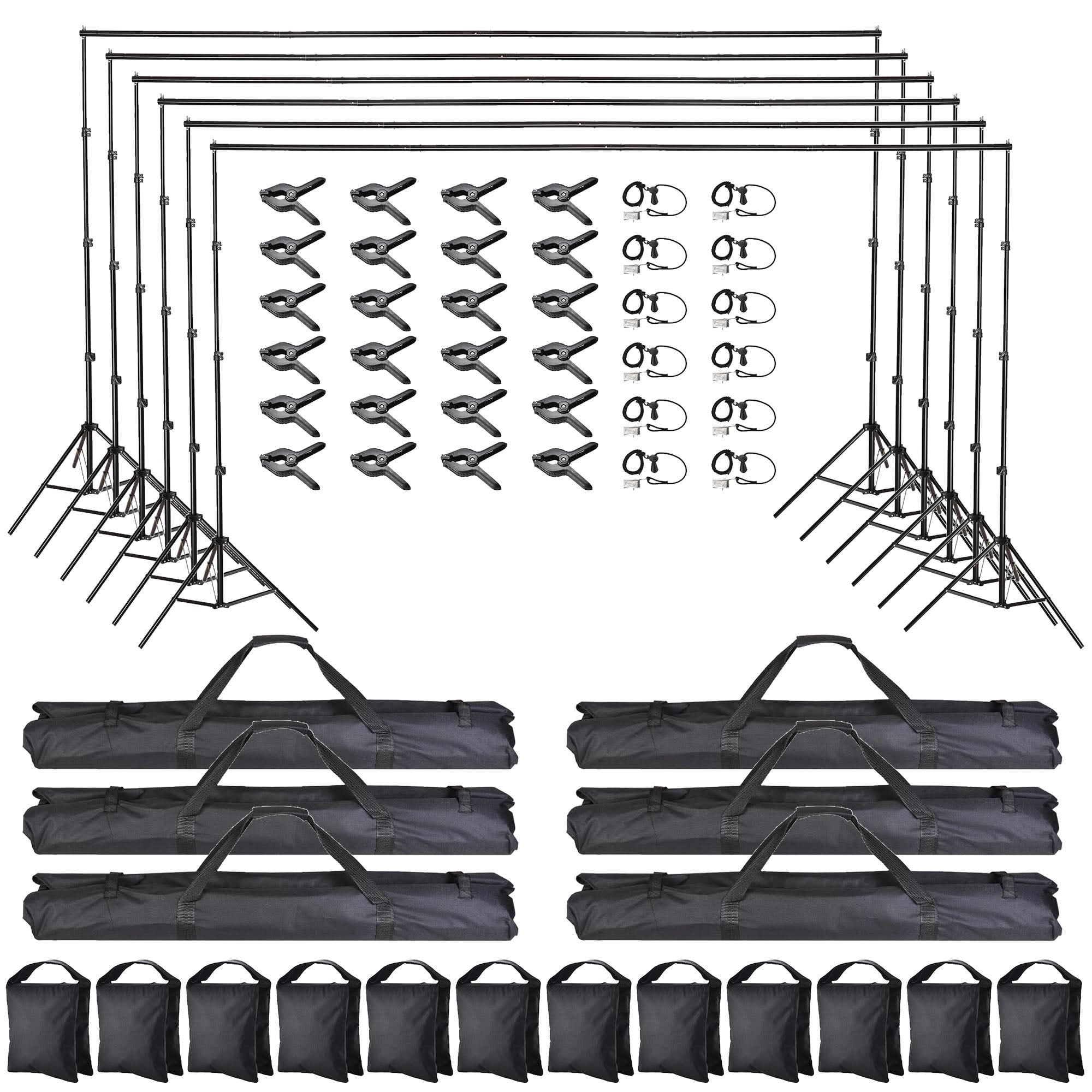 8.5x10Ft Photography Background Backdrop Stand Kit Adjustable Crossbar ...