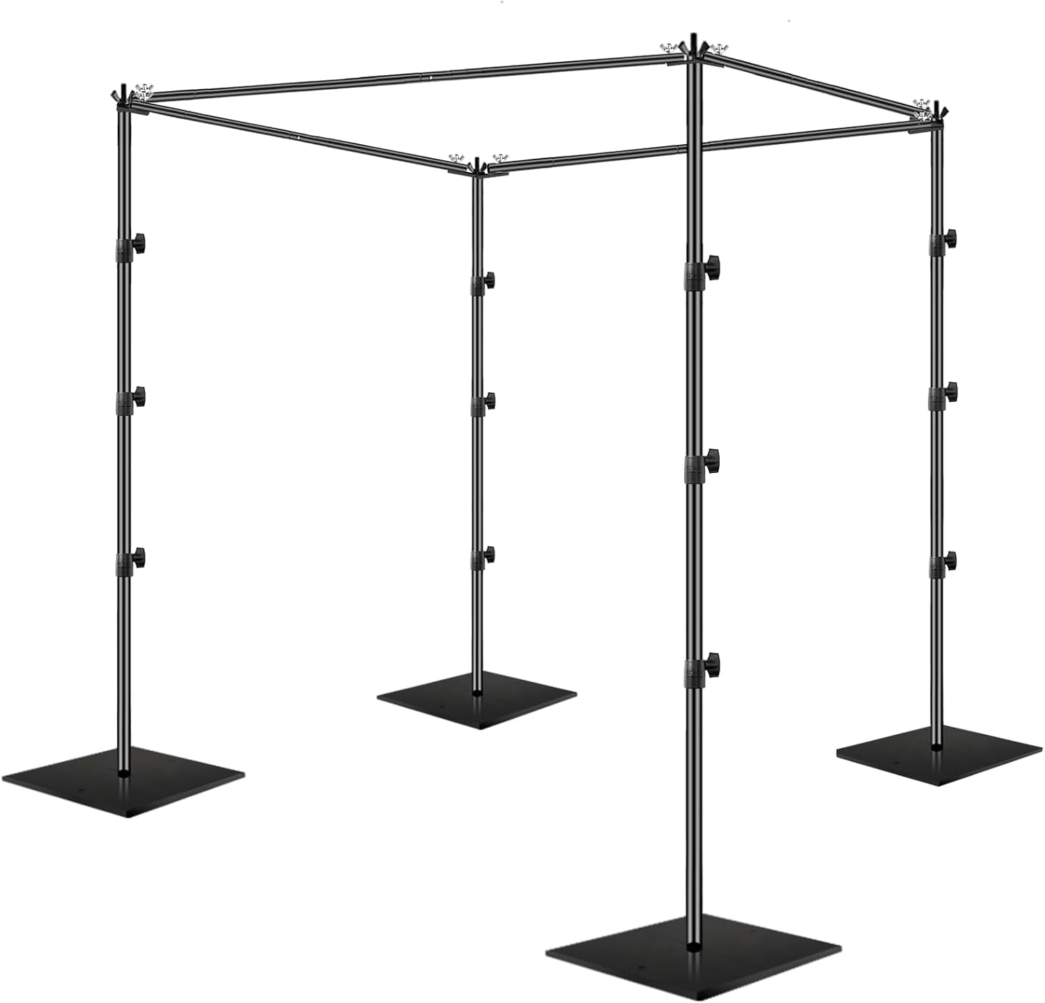 8.5x10ft Square Backdrop Stand for Wedding, Adjustable Pipe and Drape ...