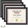 8.5x11 Certificate Frame, Black Picture Diploma Degree Document Frames ...