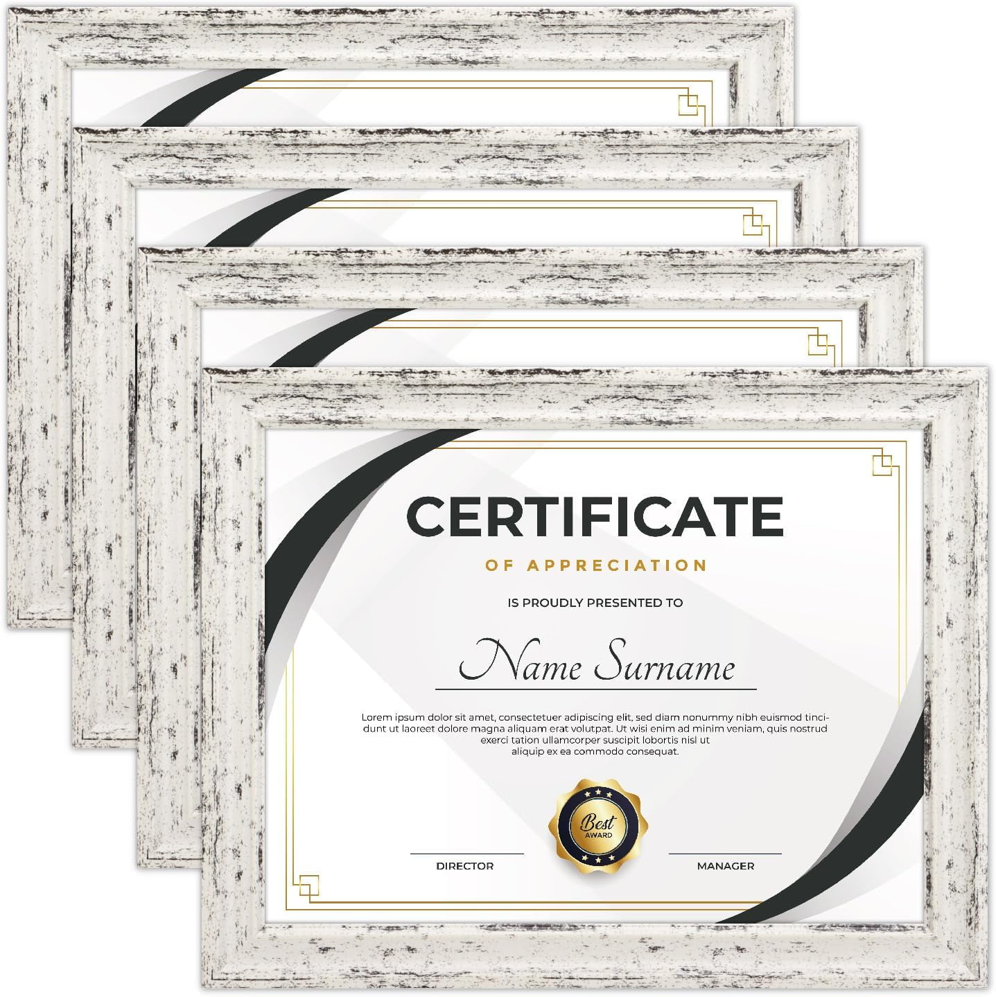 8.5x11 Certificate Frame, Document Frames for Wall or Tabletop Display ...