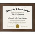 8.5x11 Diploma Frame with Shatter-Resistant Glass - Document Frames ...