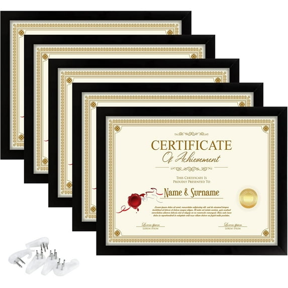 8.5x11 Document Frame Certificate Diploma Frame with High Definition ...