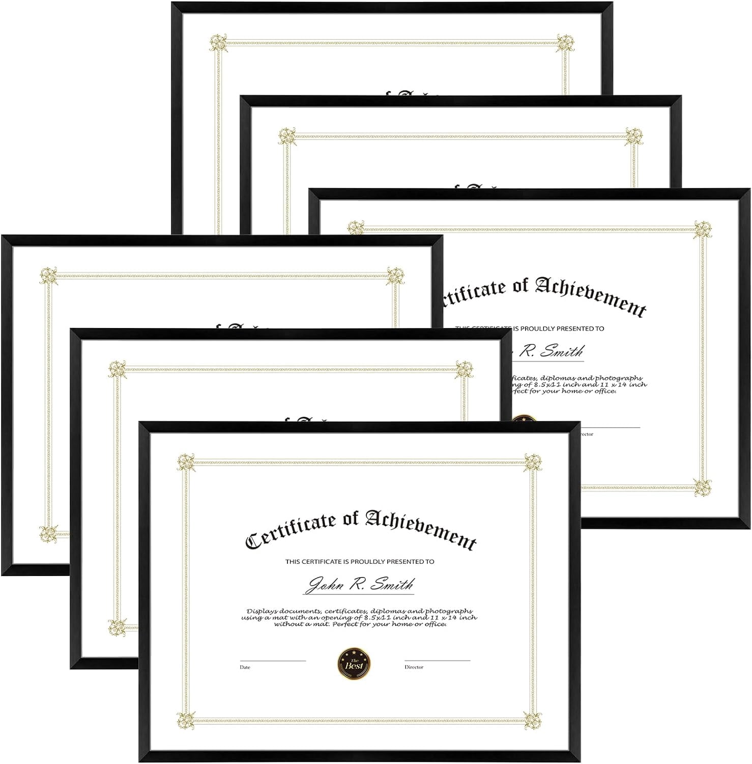 8.5x11 Picture Frame Certificate Document Frames with High Definition ...
