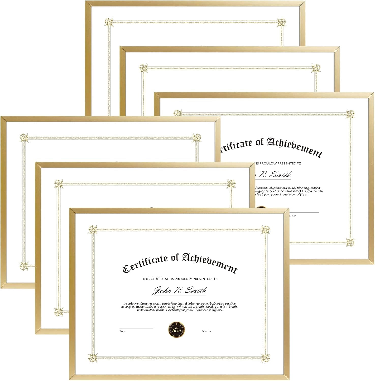 8.5x11 Picture Frame Certificate Document Frames with High Definition ...