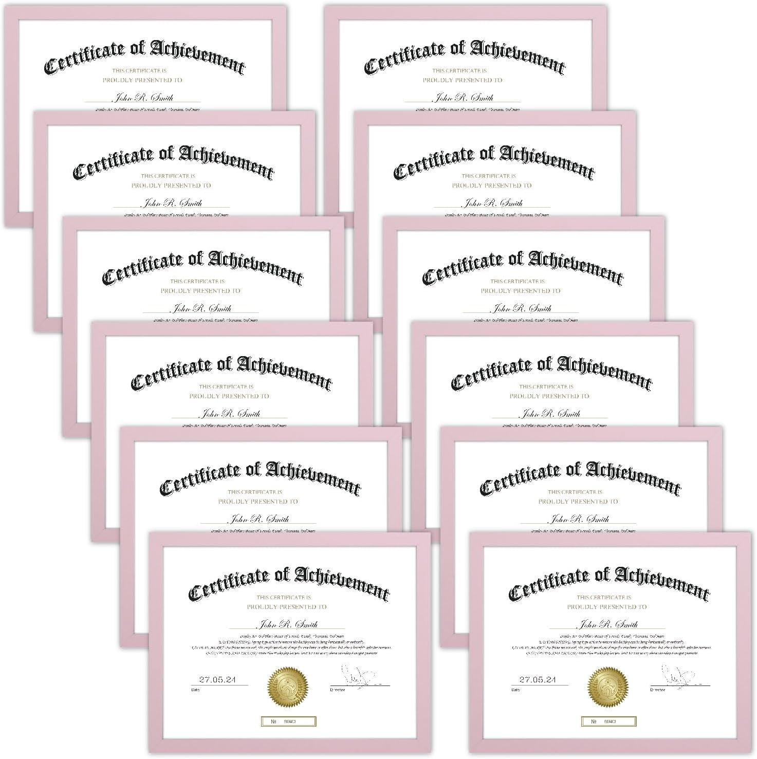 8.5x11 Picture Frame Certificate Frames ,Set of 12 Frames Bulk for ...