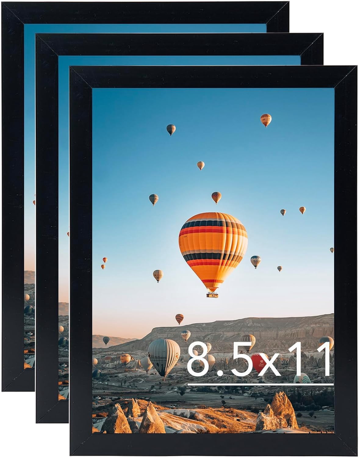 8.5x11 Picture Frame Set of 3 for Certificate Poster and Photo ...