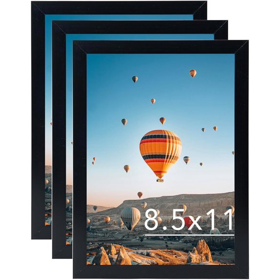 8.5x11 Picture Frame Set of 3 for Certificate Poster and Photo ...