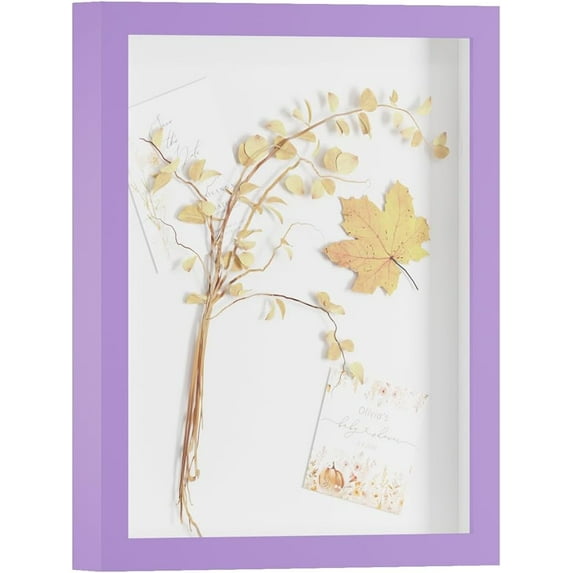 8.5x11 Shadow Box Frame Display Case with Real Glass, Picture Frame for ...