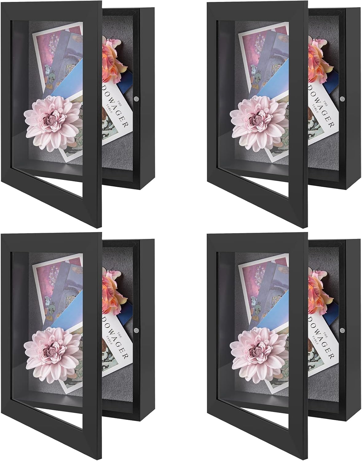 8.5x11 Shadow Box Frame - Front Opening - 2 Inch Depth Display Box for ...