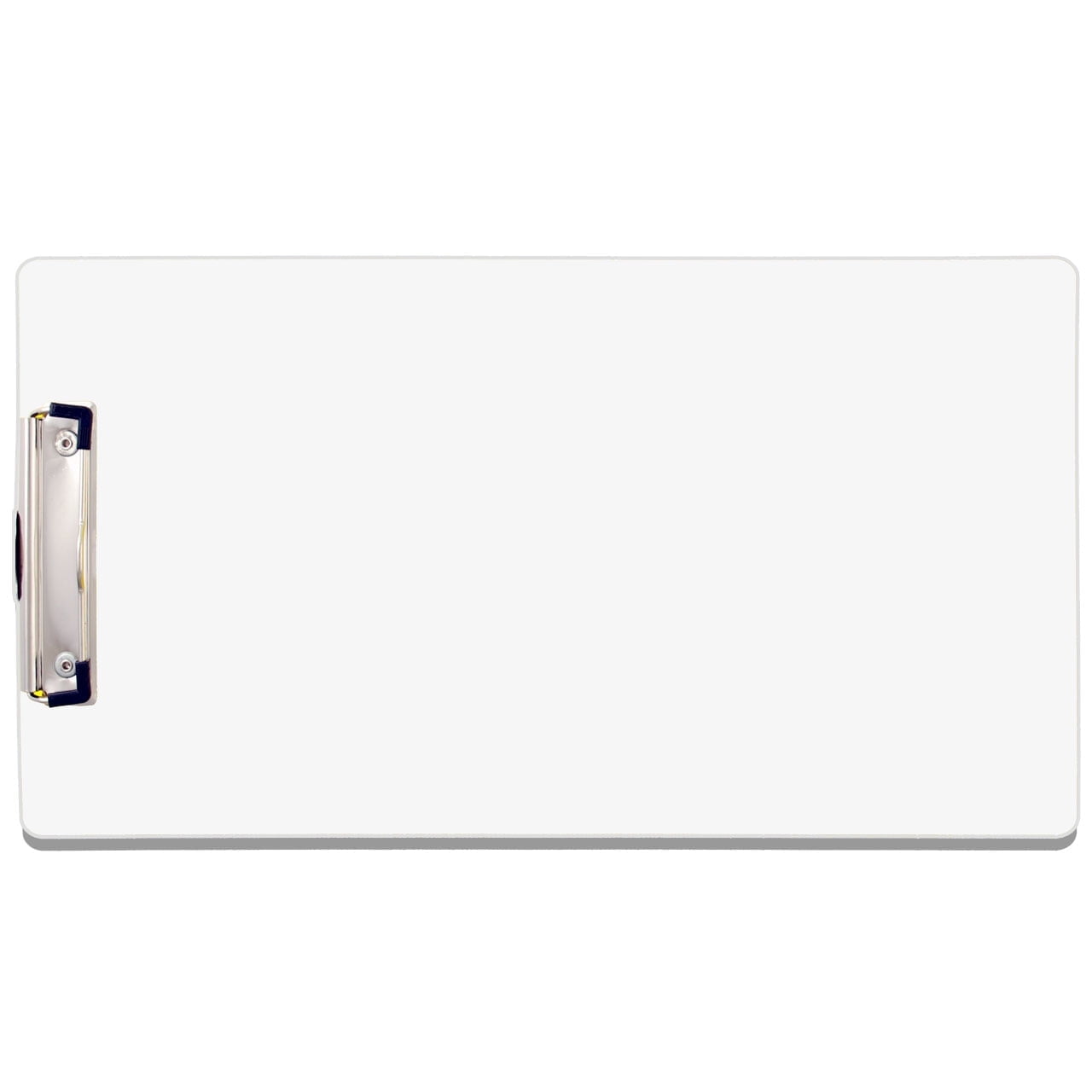 8.5x14 Clipboard Acrylic Panel Featuring a Low Profile Clip White ...