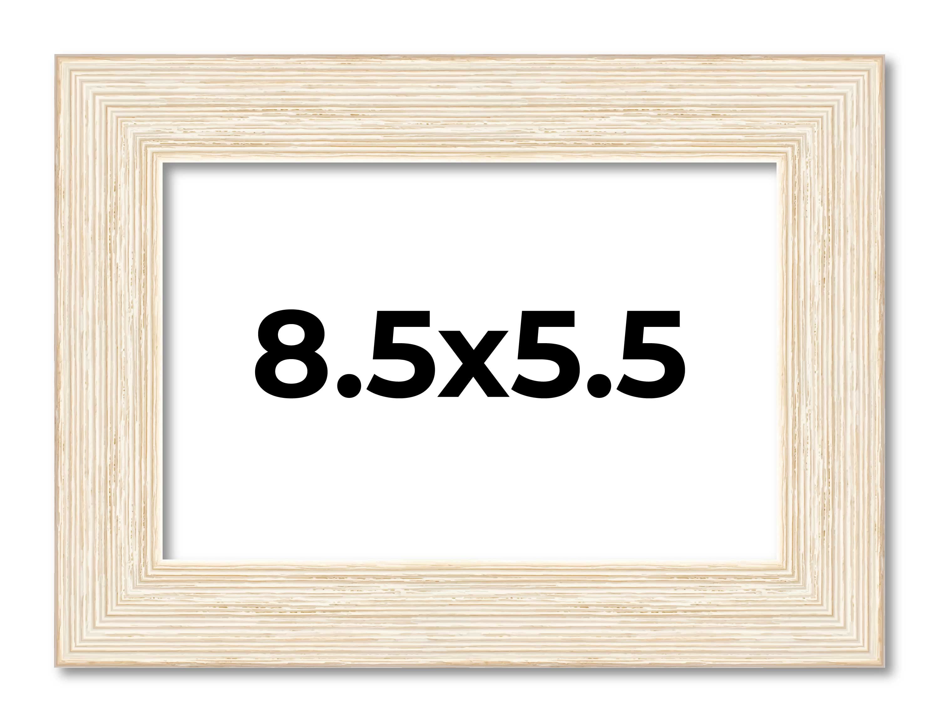 8.5x5.5 Frame White Barnwood Picture Frame - Modern Photo Frame ...
