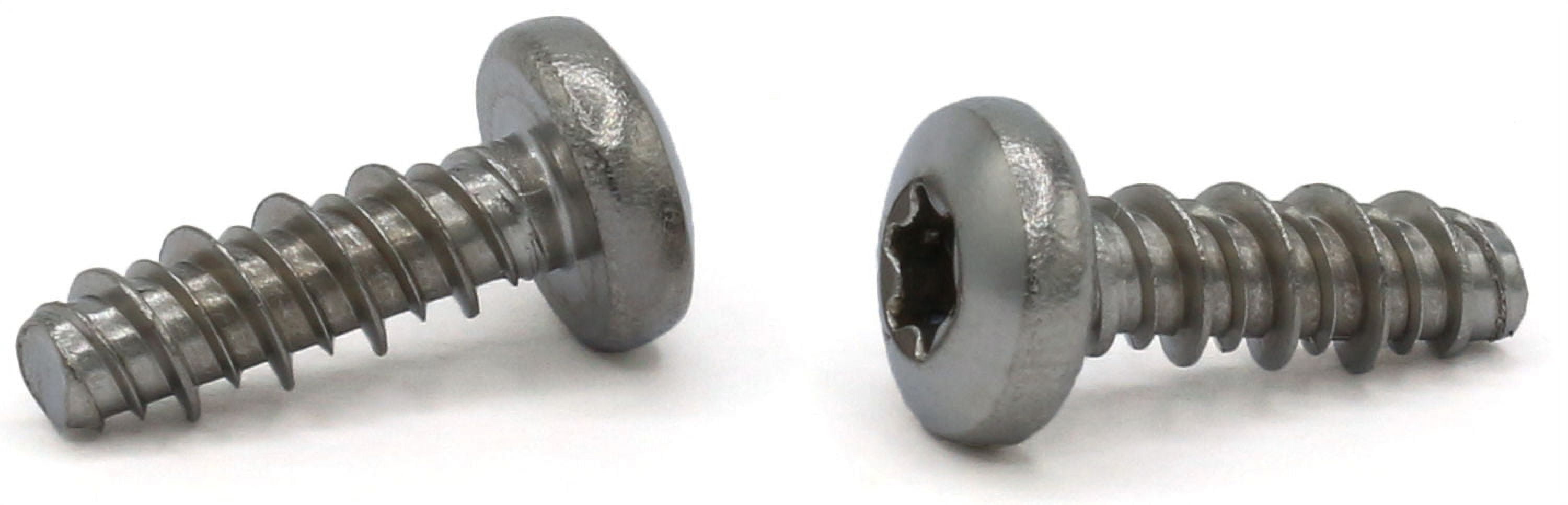 #8 (#6 Head) x 1 1/4" High Low Style Thread Forming Screws / Six-Lobe (TorxÂ®) / Pan Head / 18-8 ...